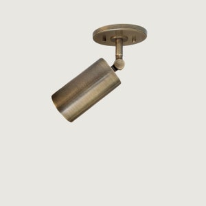 Adjustable Angle Ceiling Spot Light--modern Antique Brass Light--solid ...