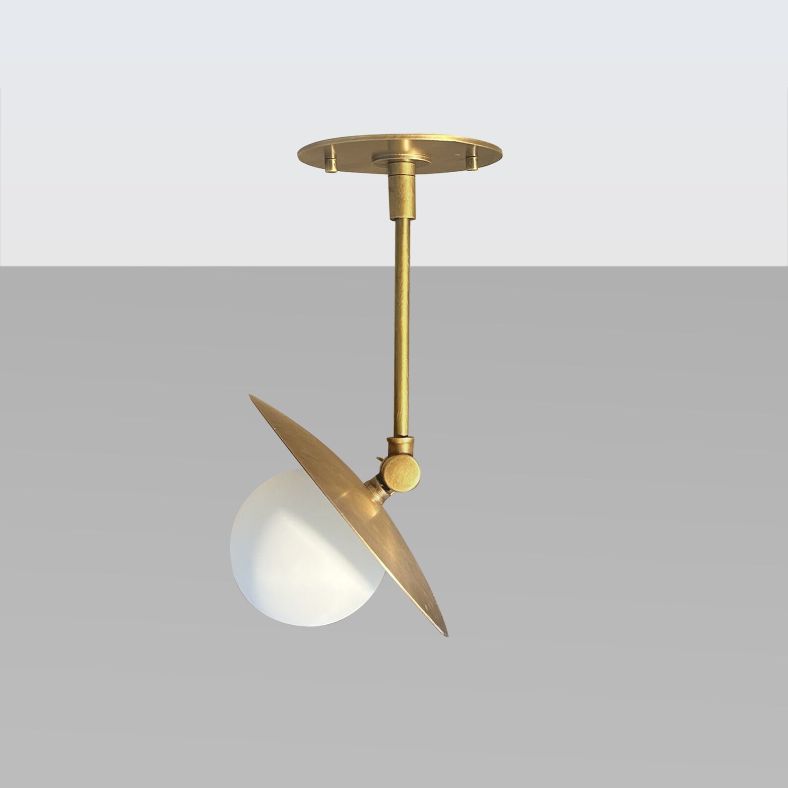 Adjustable Angle Ceiling Spot Lightmodern Antique Brass Lightsolid ...