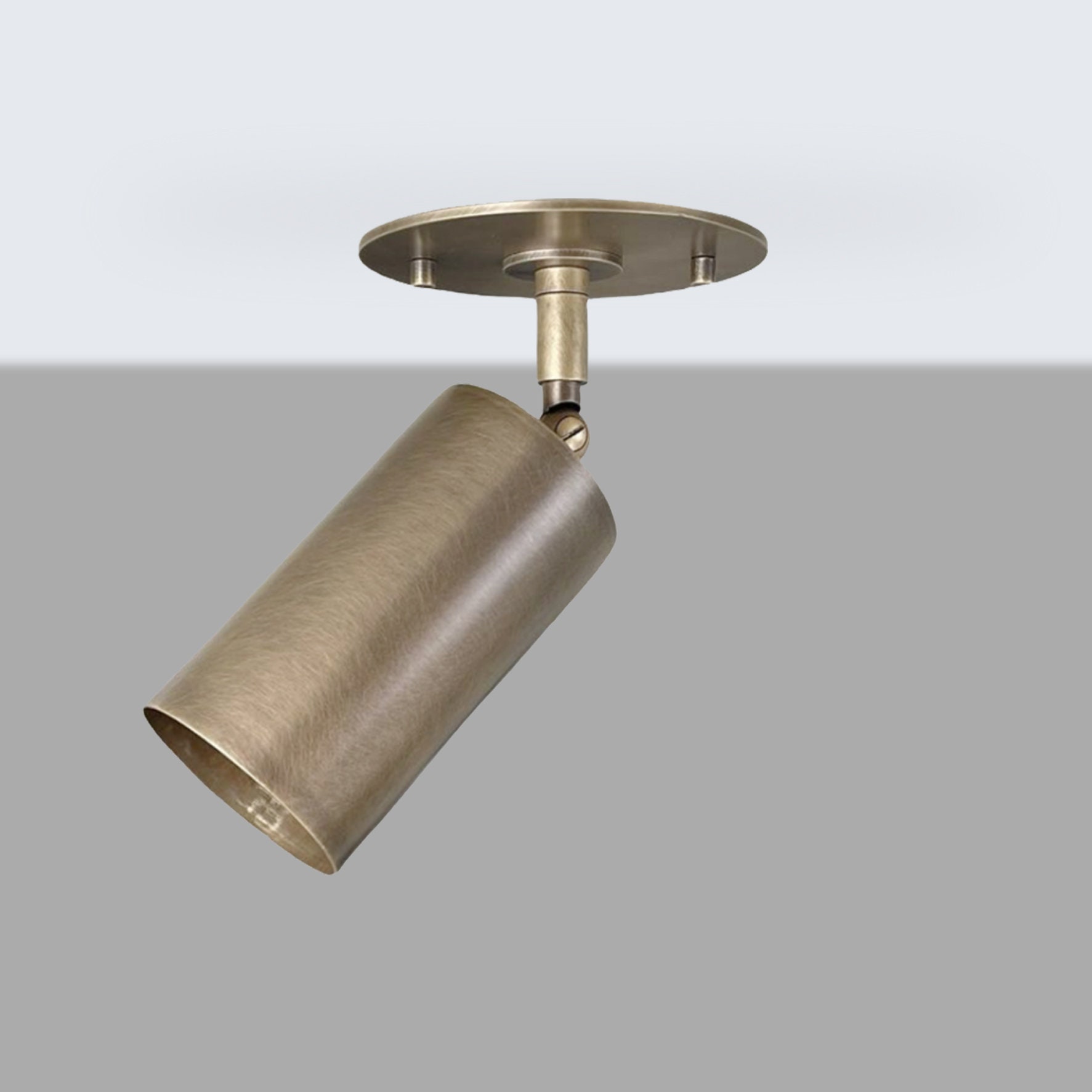 Adjustable Angle Ceiling Spot Light--modern Antique Brass Light--solid ...