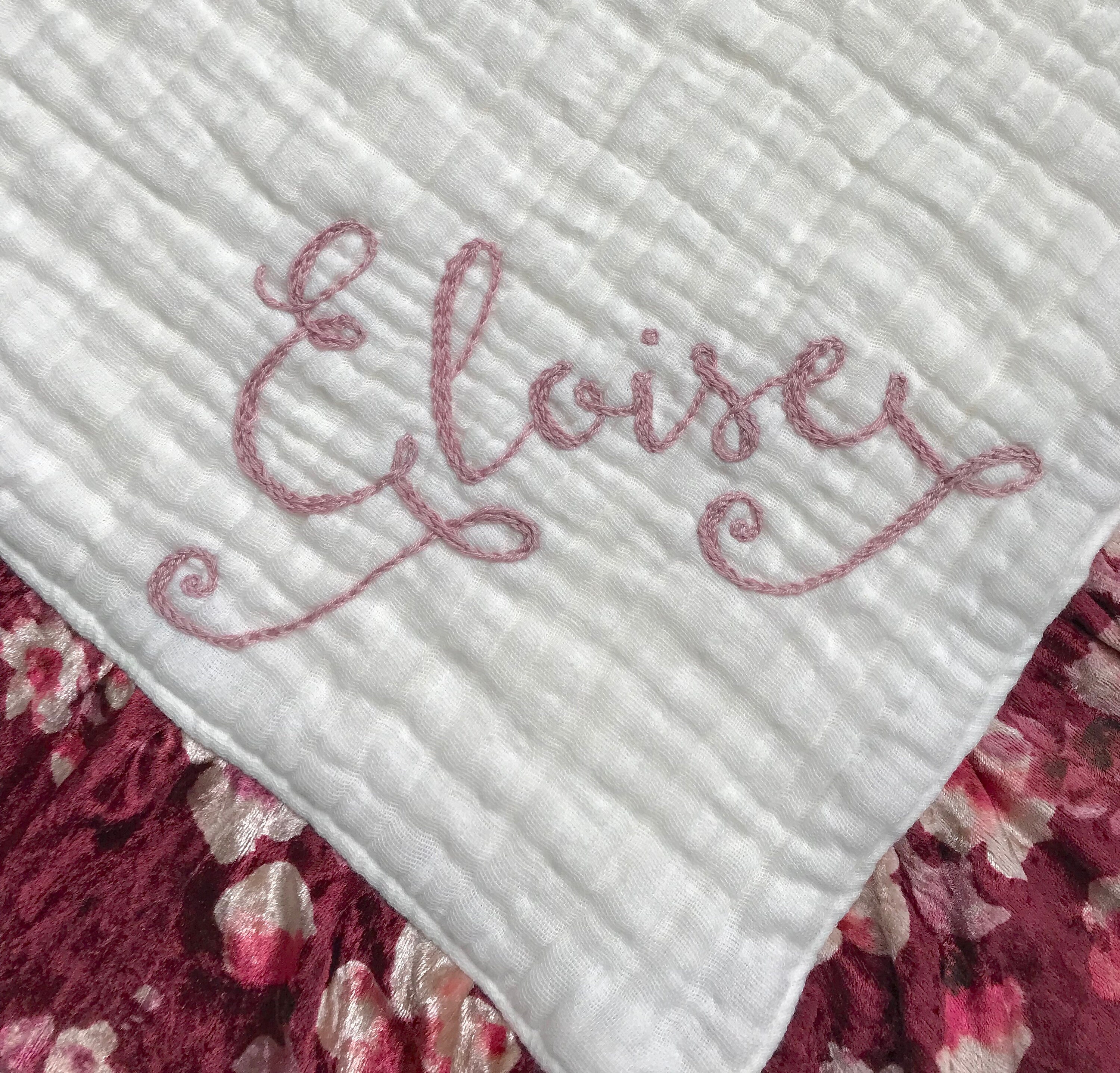 Additional Embroidery Fee for the Addie Font