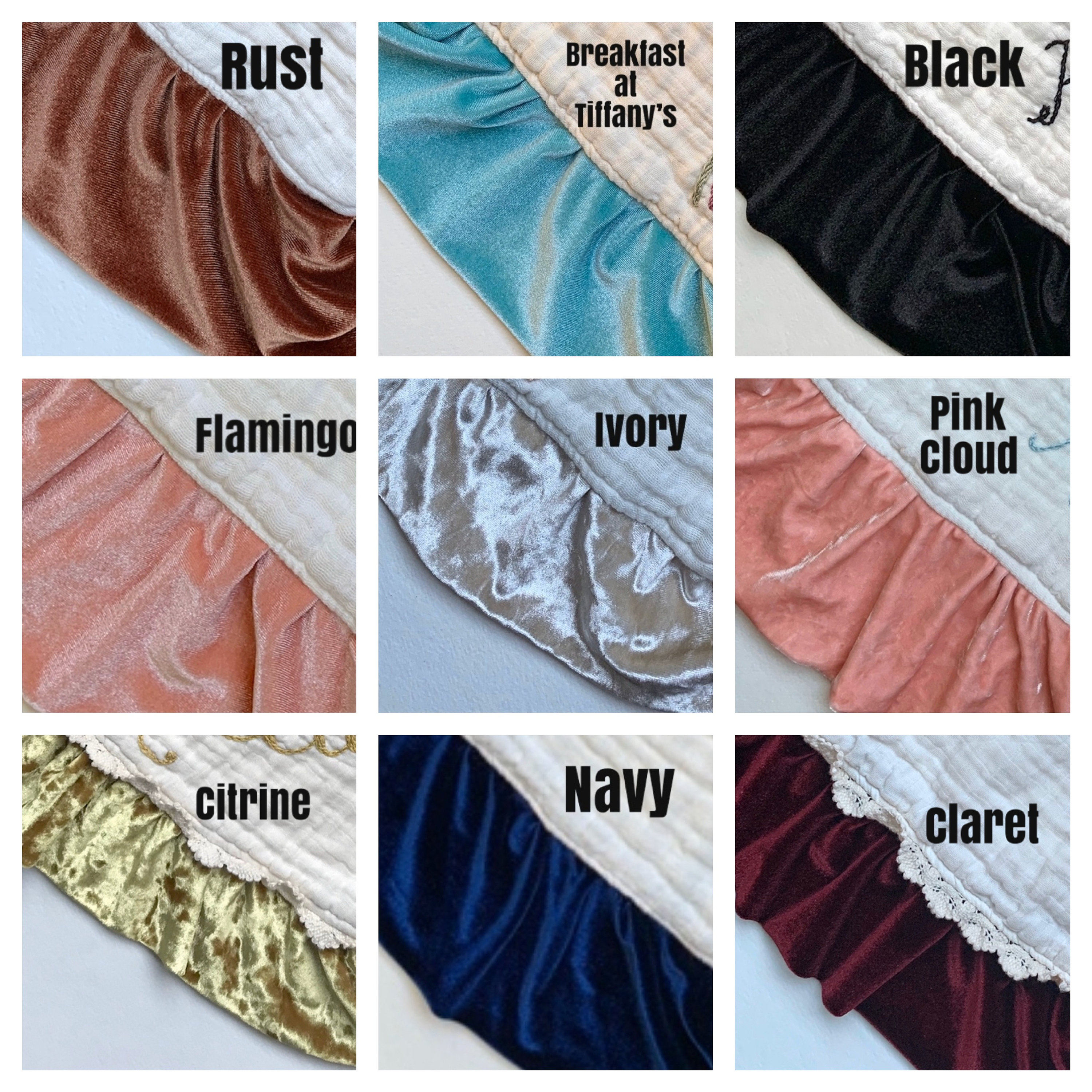 Double Velvet Trim Add On for Loveys and Blankets