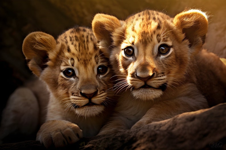 Lion Cubs High Resolution Digital Download, Instant Downloadable ...