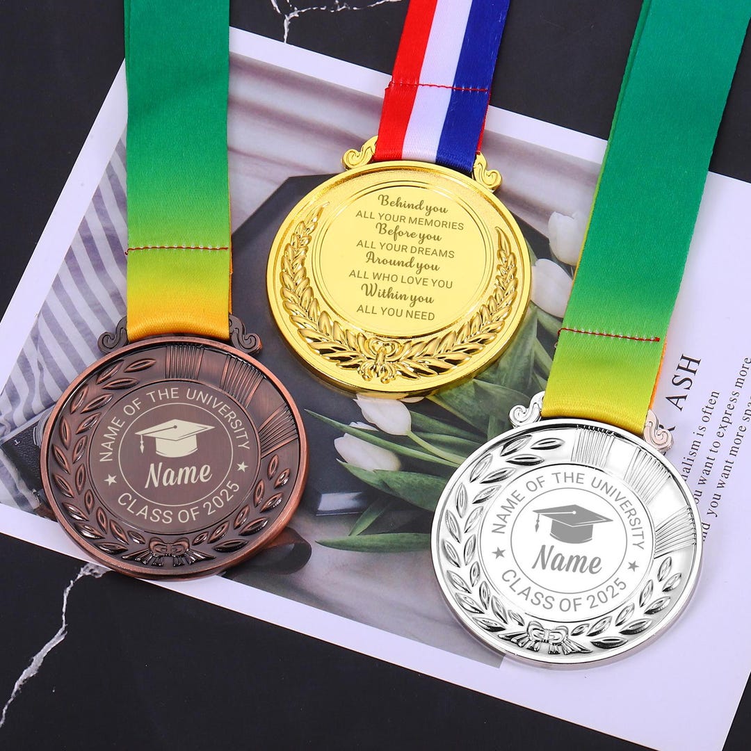 Class of 2025 Graduation Gift, Custom Graduation Medal, High School ...