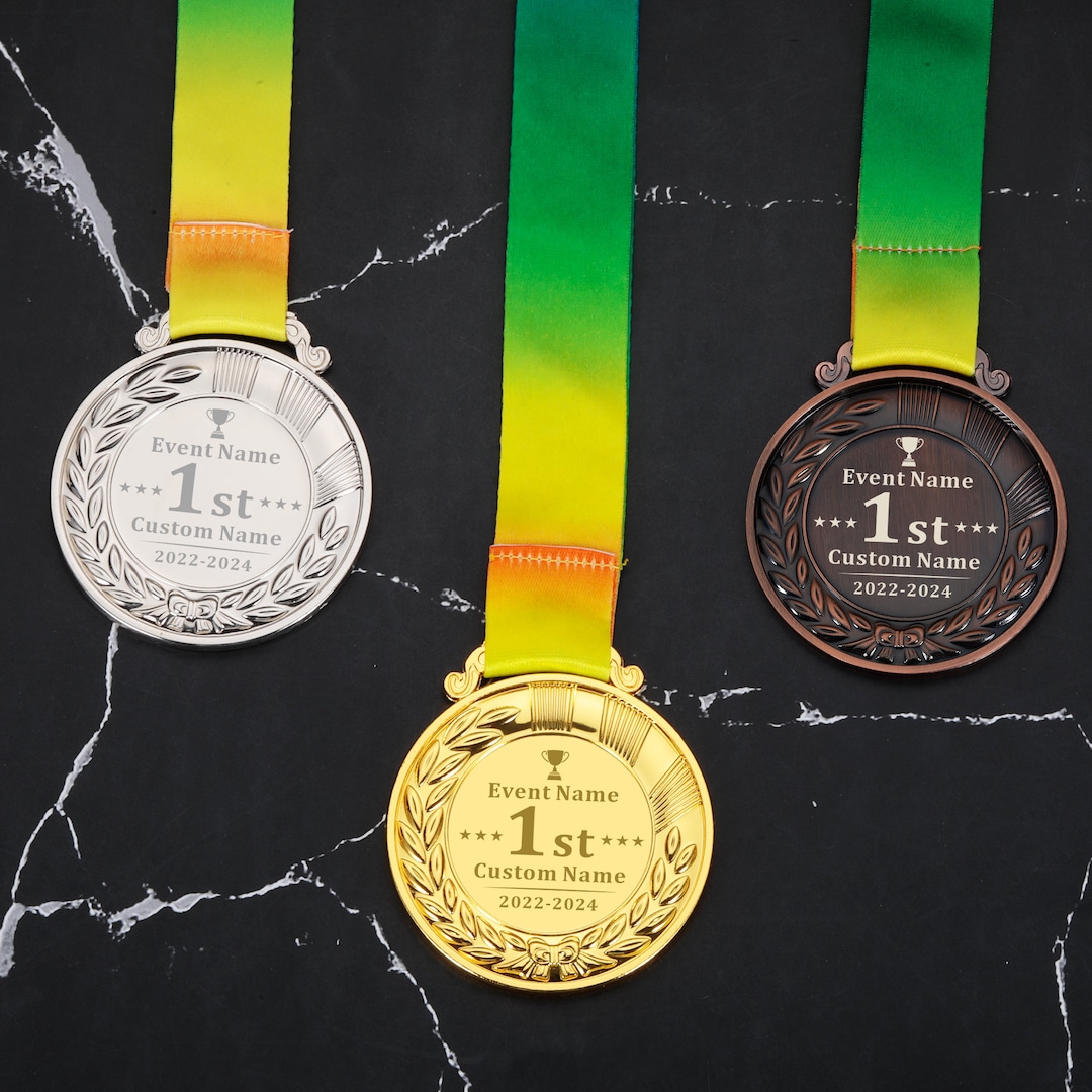 Custom 1st Logo Medals for Awards Personalized Medals Family Outdoor ...