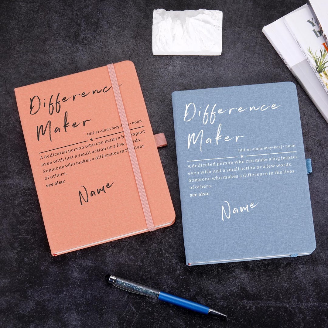 Personalized Difference Maker Journal, Custom Difference Maker ...