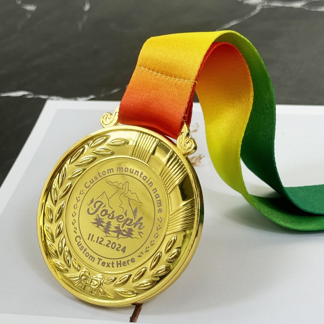 Custom Climbing Medals for Awards for Women Men Personalized Mountain ...