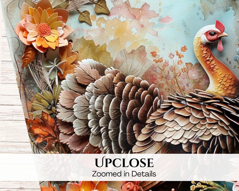 Turkey Digital Paper | Commercial Use | Thanksgiving Backgrounds ...