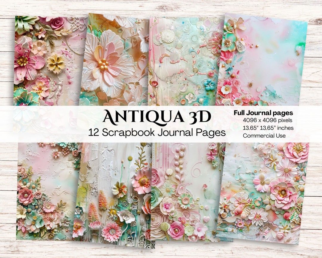 Floral Digital Paper | Commercial Use | Colorful Backgrounds ...