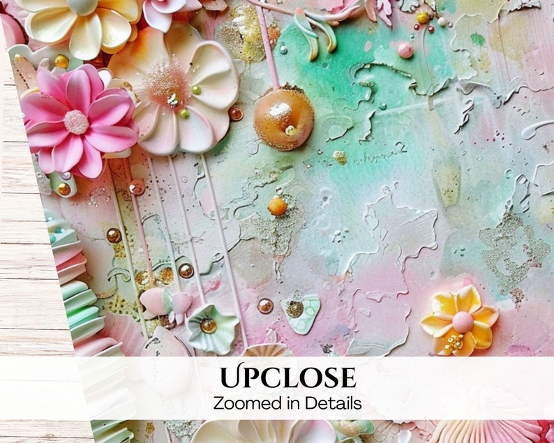 Floral Digital Paper | Commercial Use | Colorful Backgrounds ...