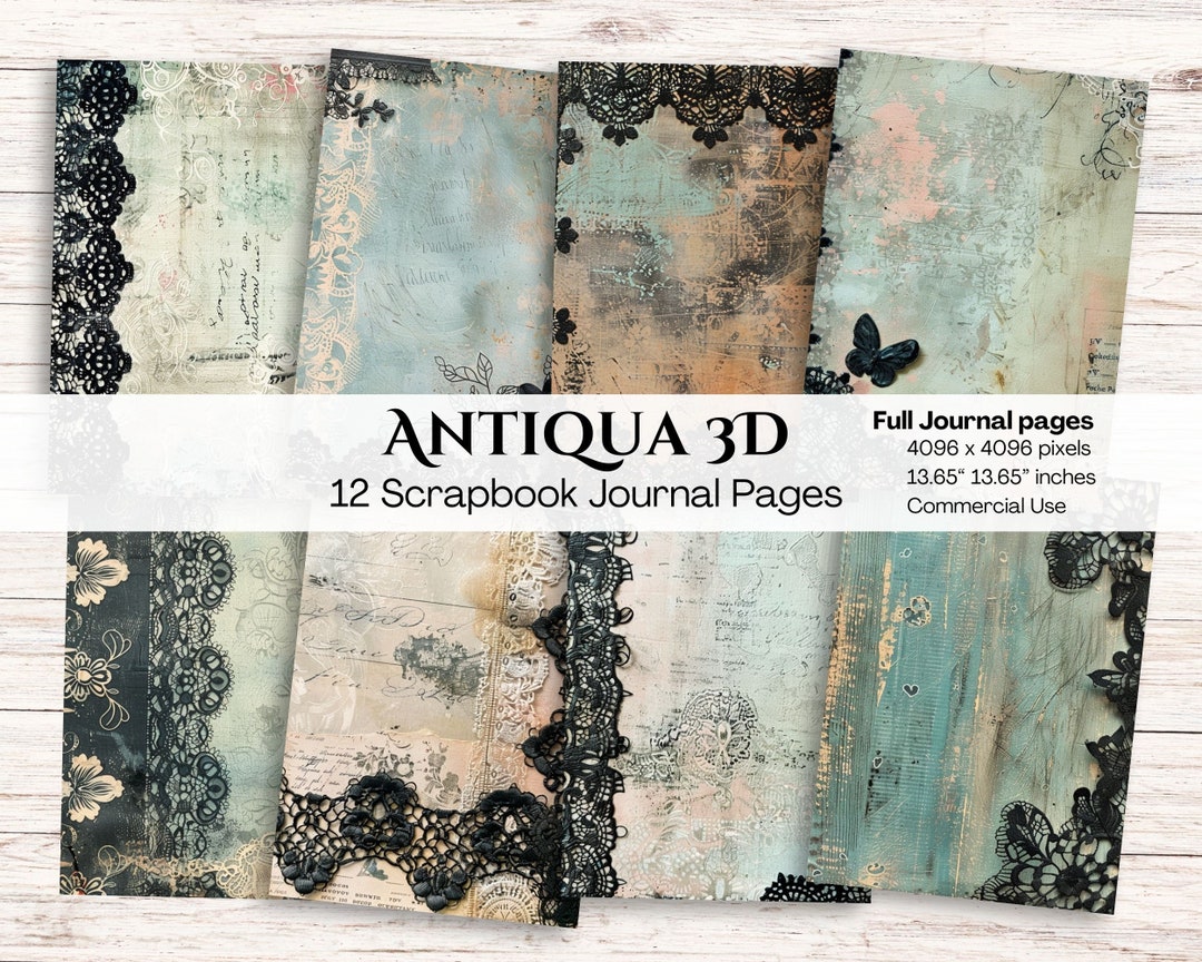 Shabby Chic Turquoise Digital Paper | Cyan | Vintage Aqua Scrapbook ...