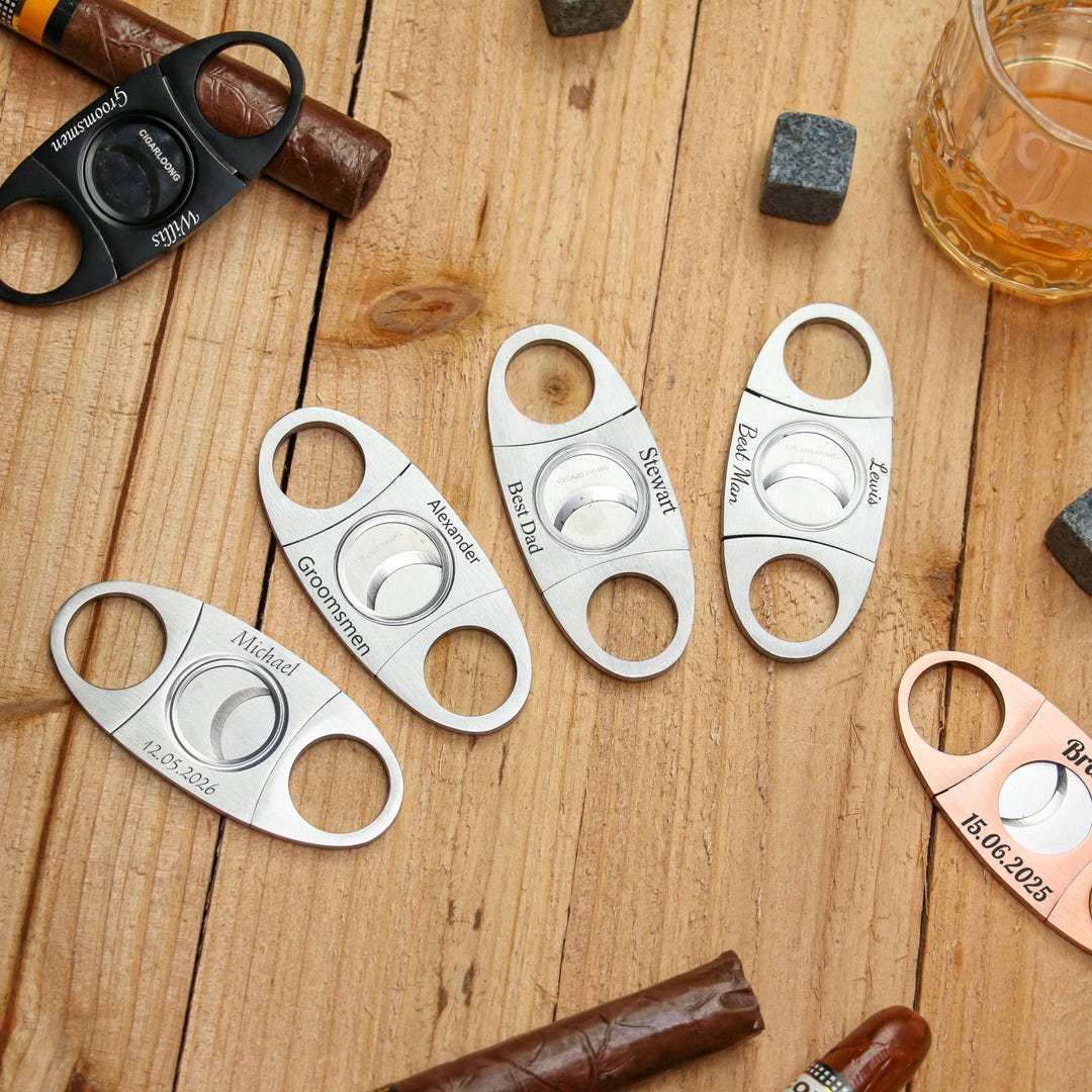 Customized Cigar Knife | Custom Engraved Cigar Cutter Cigar Travel Case ...