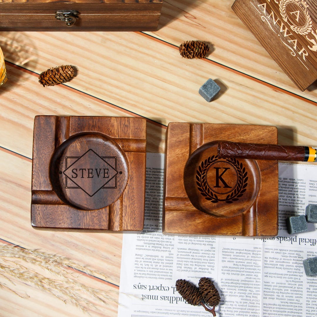 Personalized Cigar Ashtray | Custom Pattern&name Ashtray | Cigar ...