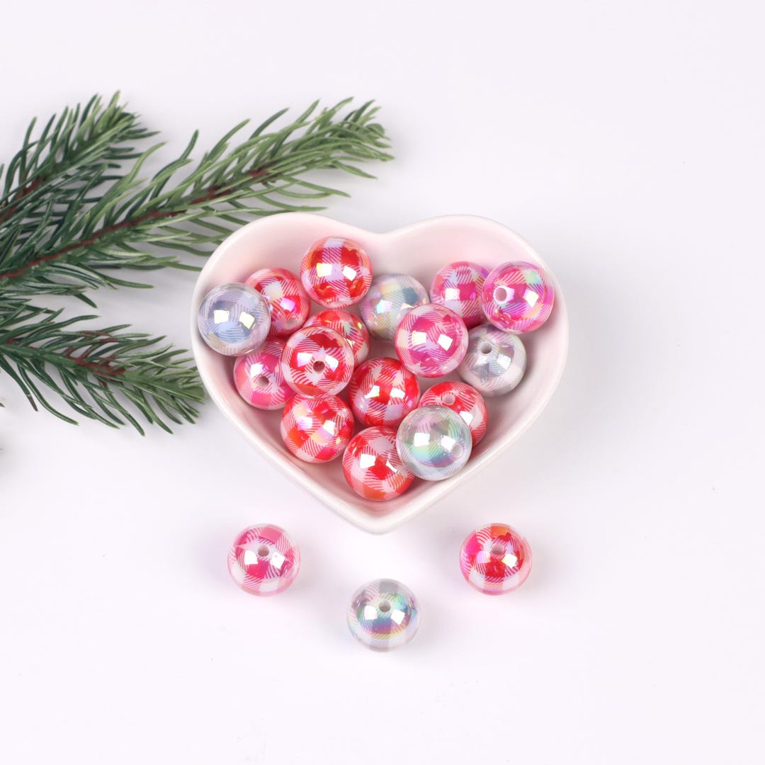 Spherical Multicolor Plaid,electroplating Uv,solid Color Acrylic,candy ...