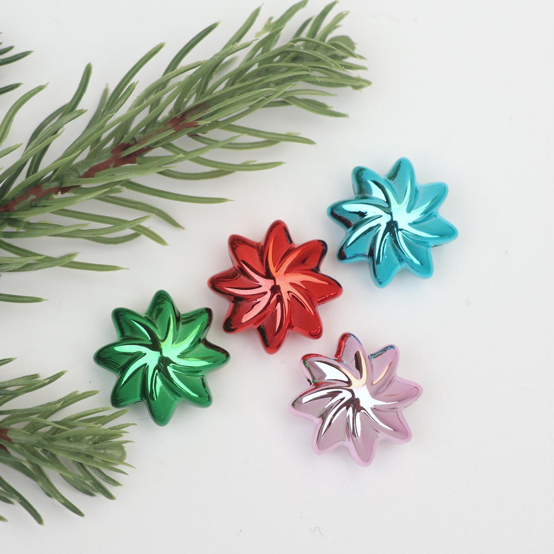 Metallic Cyclone Cookie Beads,shiny Acrylic Cookie Shape Beads,plated ...