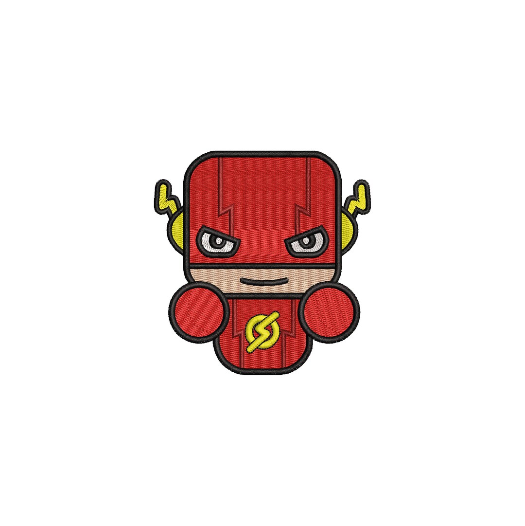 Flash Embroidery Design | Flash Super Hero Character | Cartoon | Trendy ...