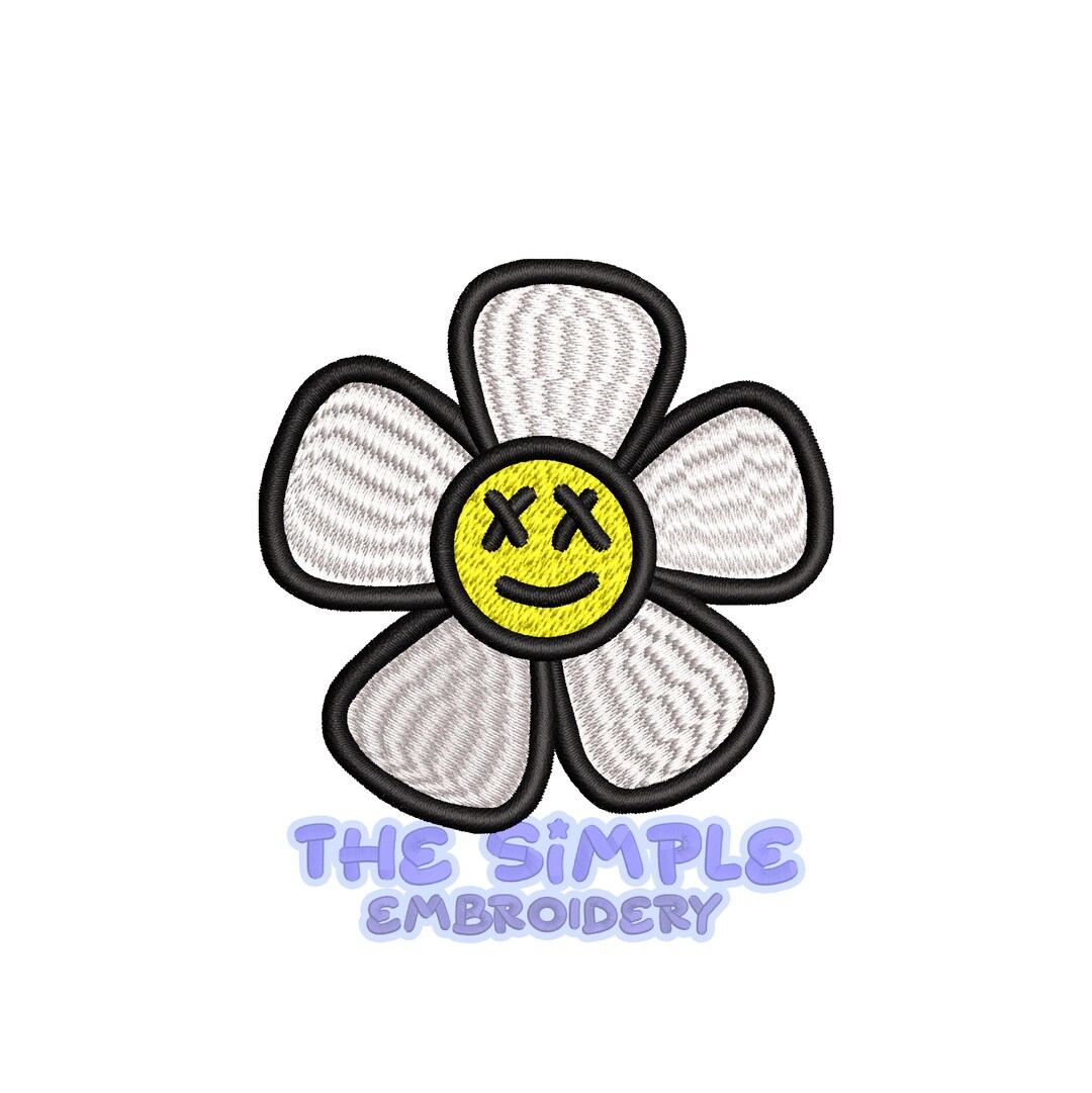 Daisy Flower Embroidery Design | Flower Embroidery | Cute Embroidery ...