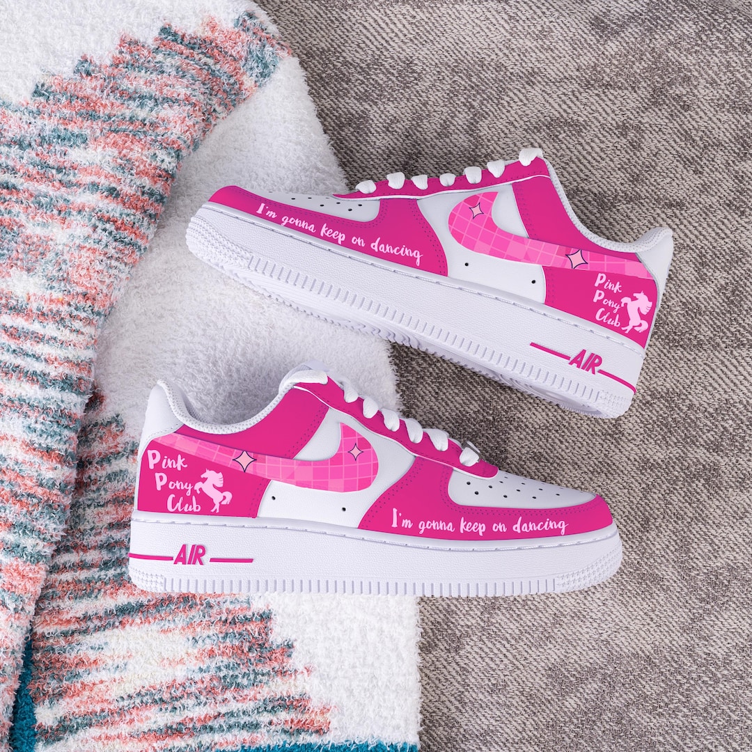 Chappell Roan Pink Pony Club Inspired AF1 Shoes, Custom Hand-painted ...