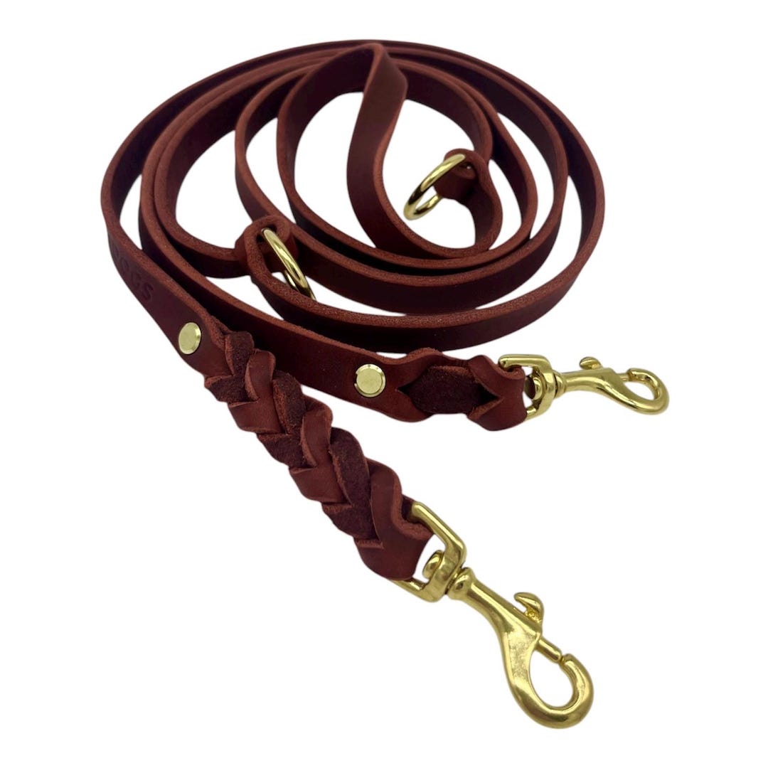 Leather Leash - Rust, Leather Dog Leash, Handmade, Buttery Soft Leather ...
