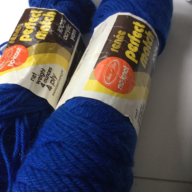 Royal Blue Acrylic Yarn - Etsy