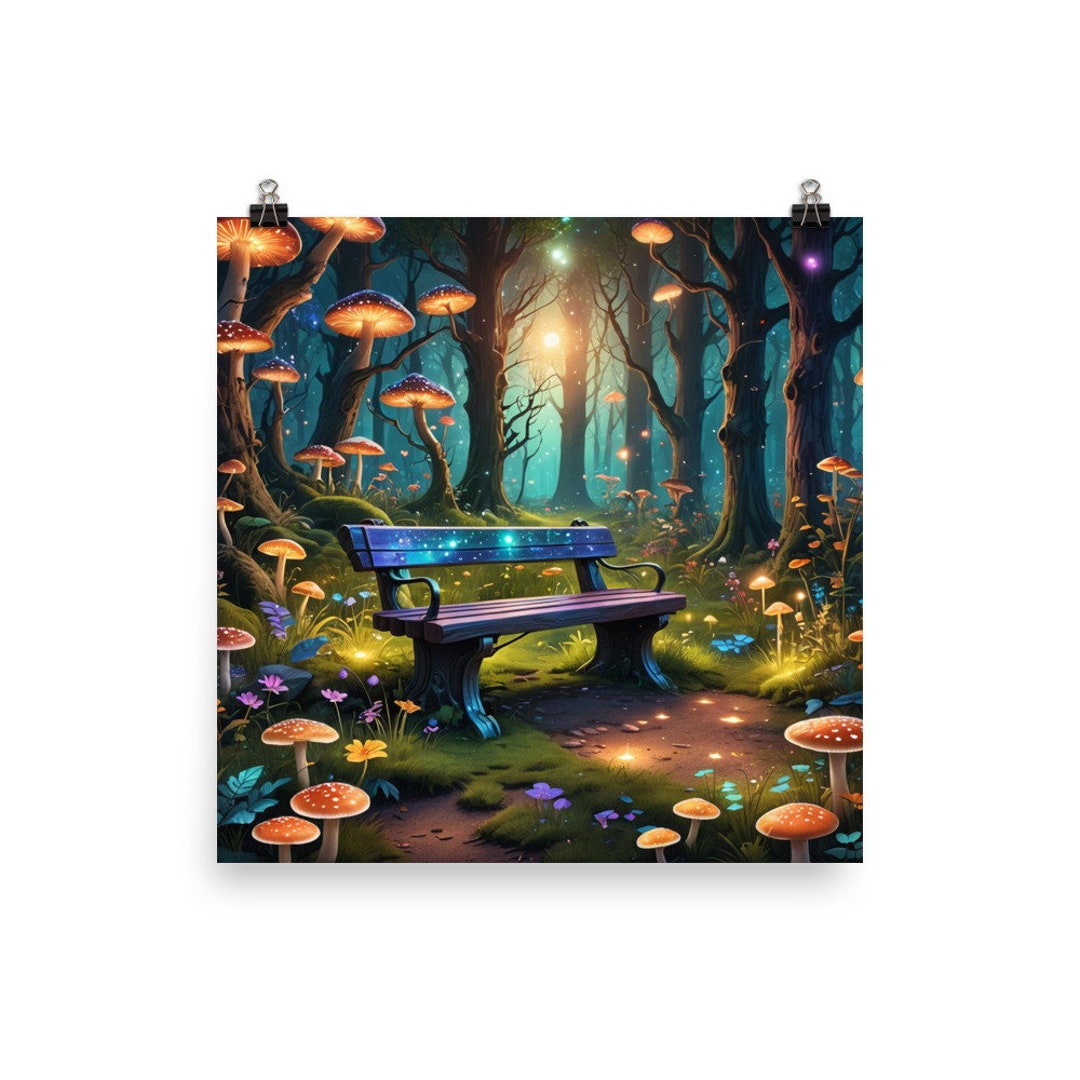 Poster cosmic Place in the Forest - Etsy
