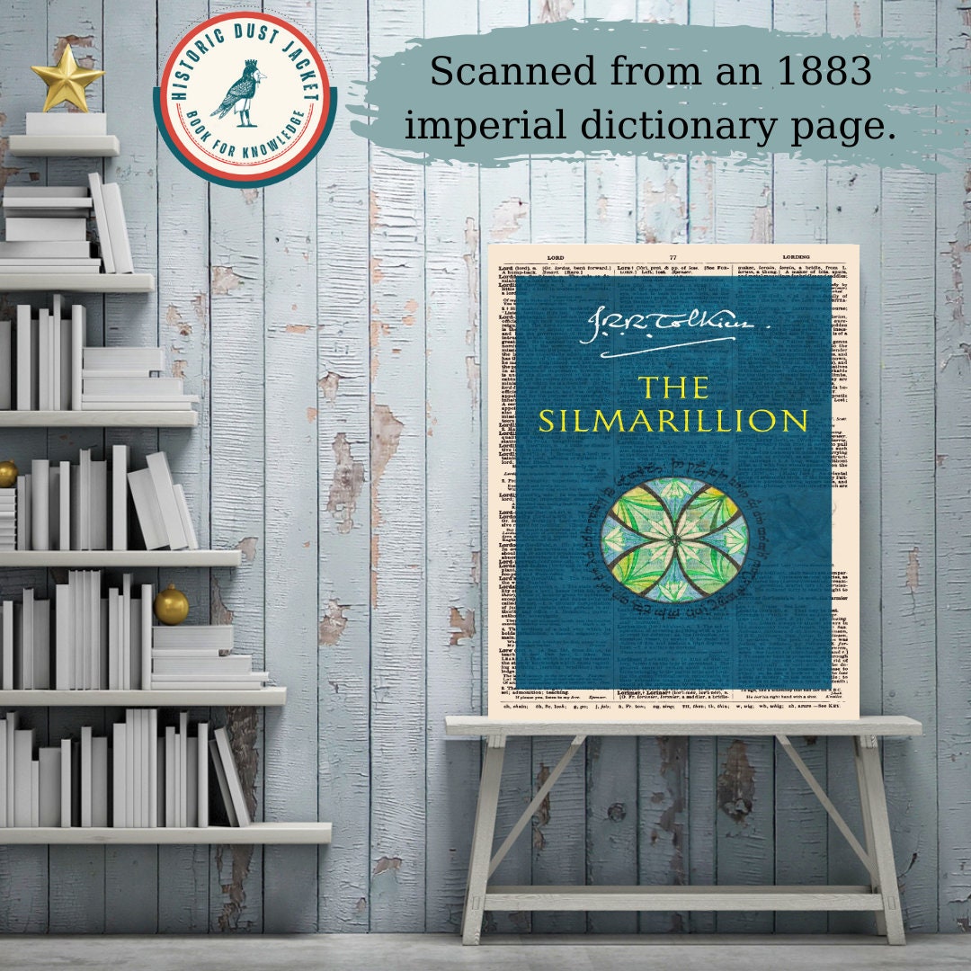 Printable 'silmarillion' Book Cover Art, Vintage Book Cover, J R R ...