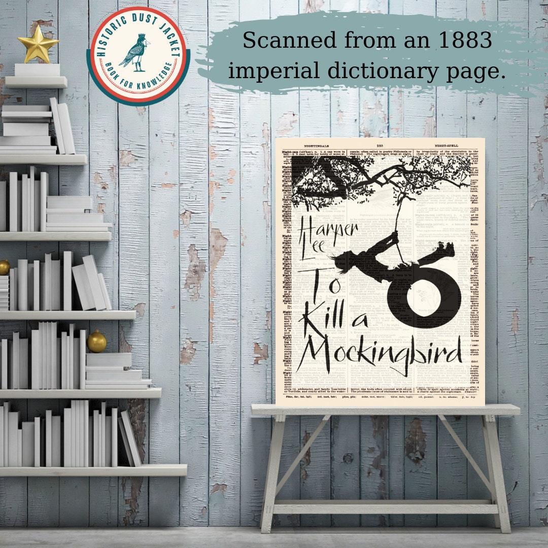 Printable 'to Kill A Mockingbird' Book Cover Art, Vintage Book Cover ...