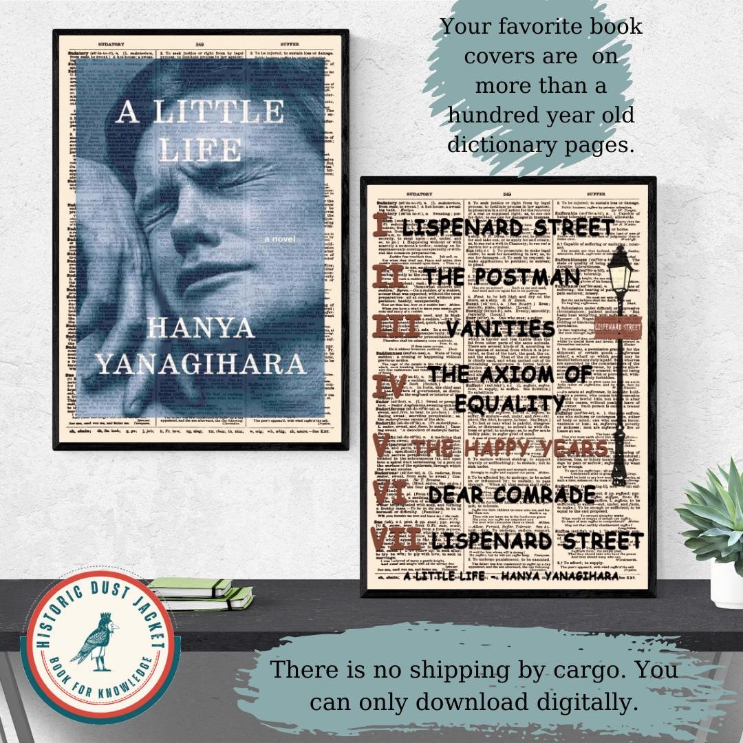Printable 'A Little Life' Book Cover Art, Vintage Book Cover, Poster ...