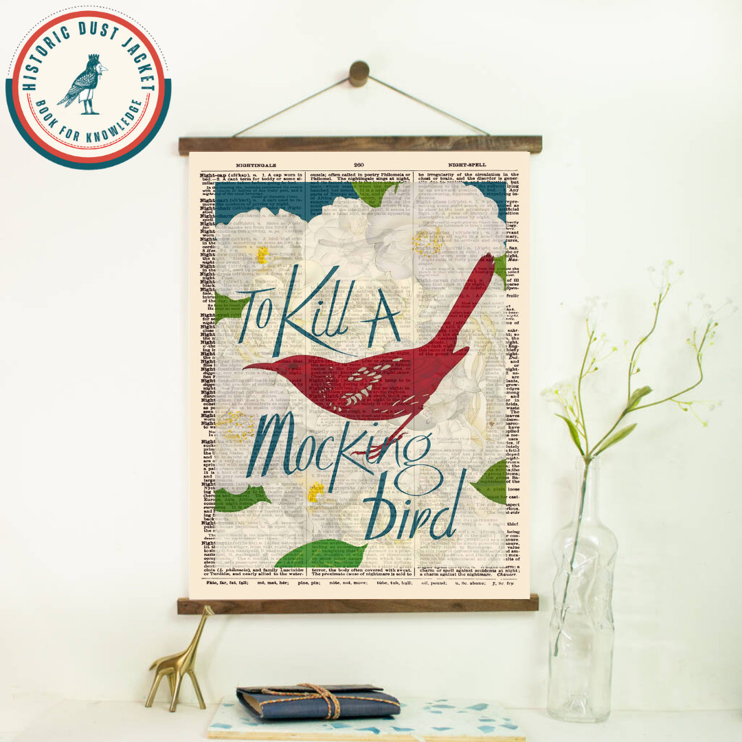Printable 'to Kill A Mockingbird' Book Cover Art, Vintage Book Cover ...