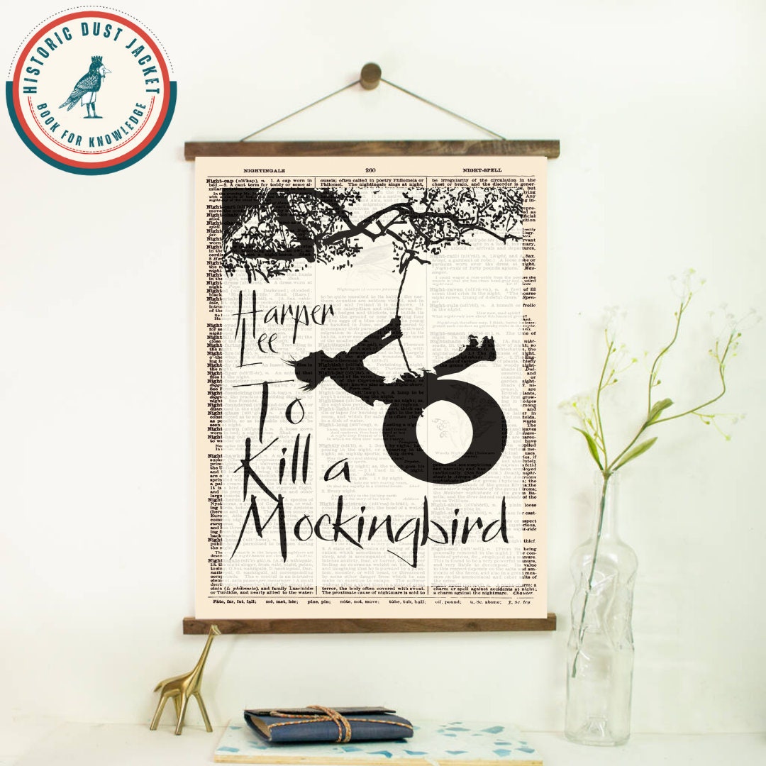 Printable 'to Kill A Mockingbird' Book Cover Art, Vintage Book Cover ...