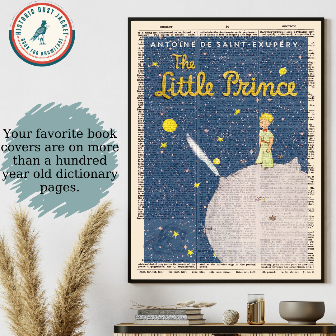Printable 'the Little Prince' Book Cover Art, Vintage Book Cover ...