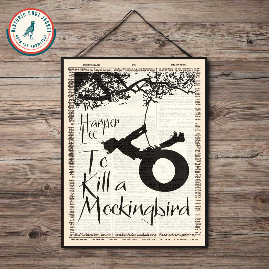Printable 'to Kill A Mockingbird' Book Cover Art, Vintage Book Cover ...