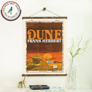 Printable 'dune' Book Cover Print on Vintage Dictionary Page, Dune Book ...