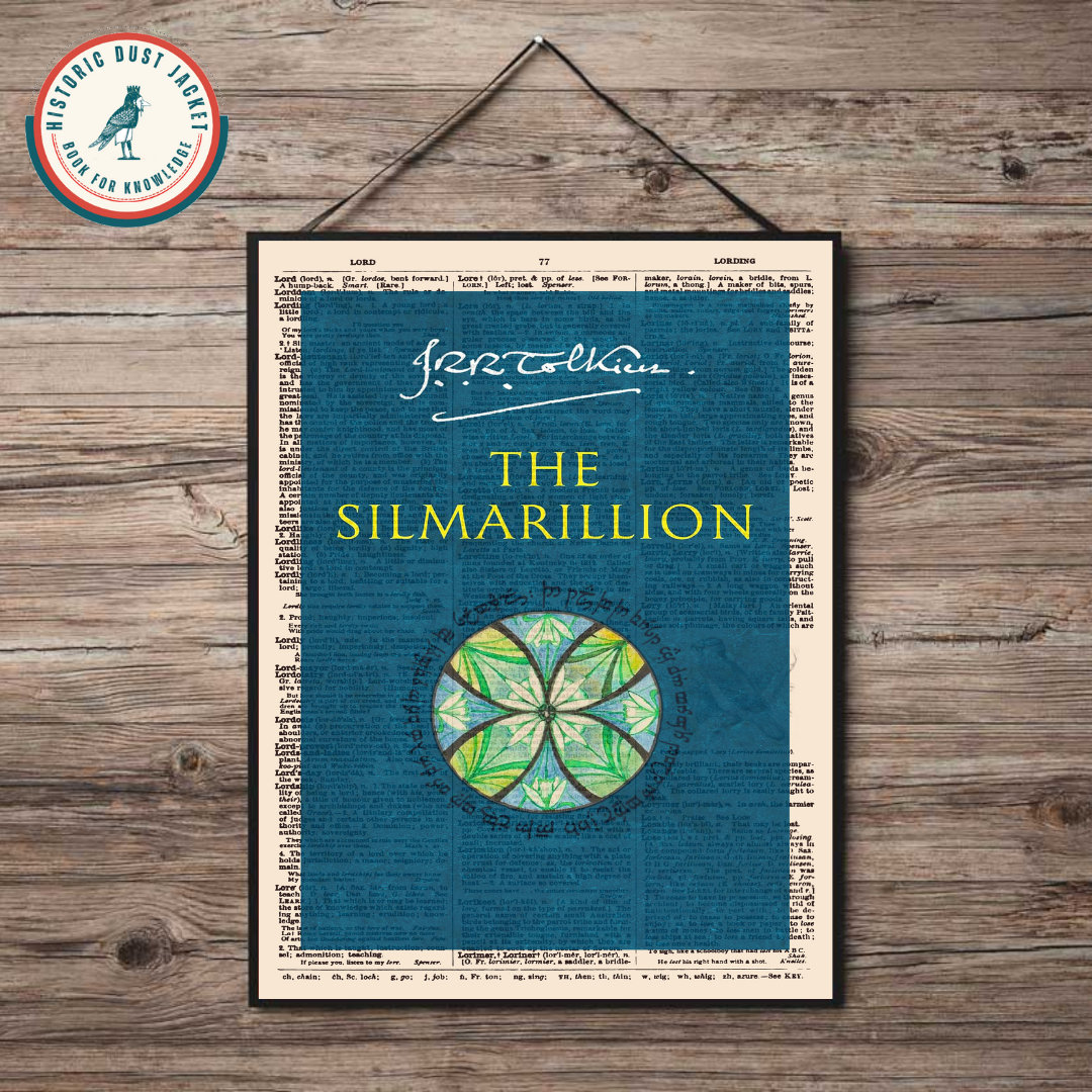 Printable 'silmarillion' Book Cover Art, Vintage Book Cover, J R R ...