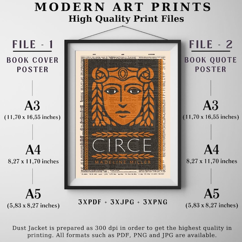 Printable 'circe' Book Cover Art, Greek Mythology, Historical Fiction ...
