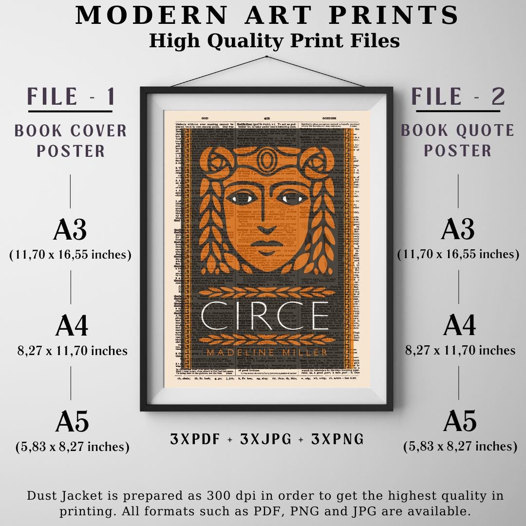 Printable 'circe' Book Cover Art, Greek Mythology, Historical Fiction ...