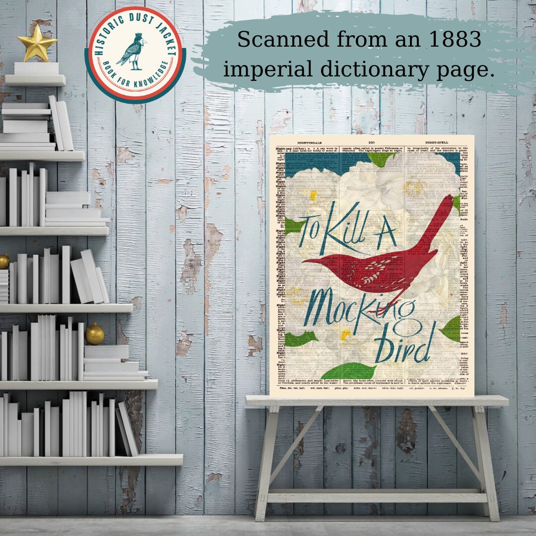 Printable 'to Kill A Mockingbird' Book Cover Art, Vintage Book Cover ...