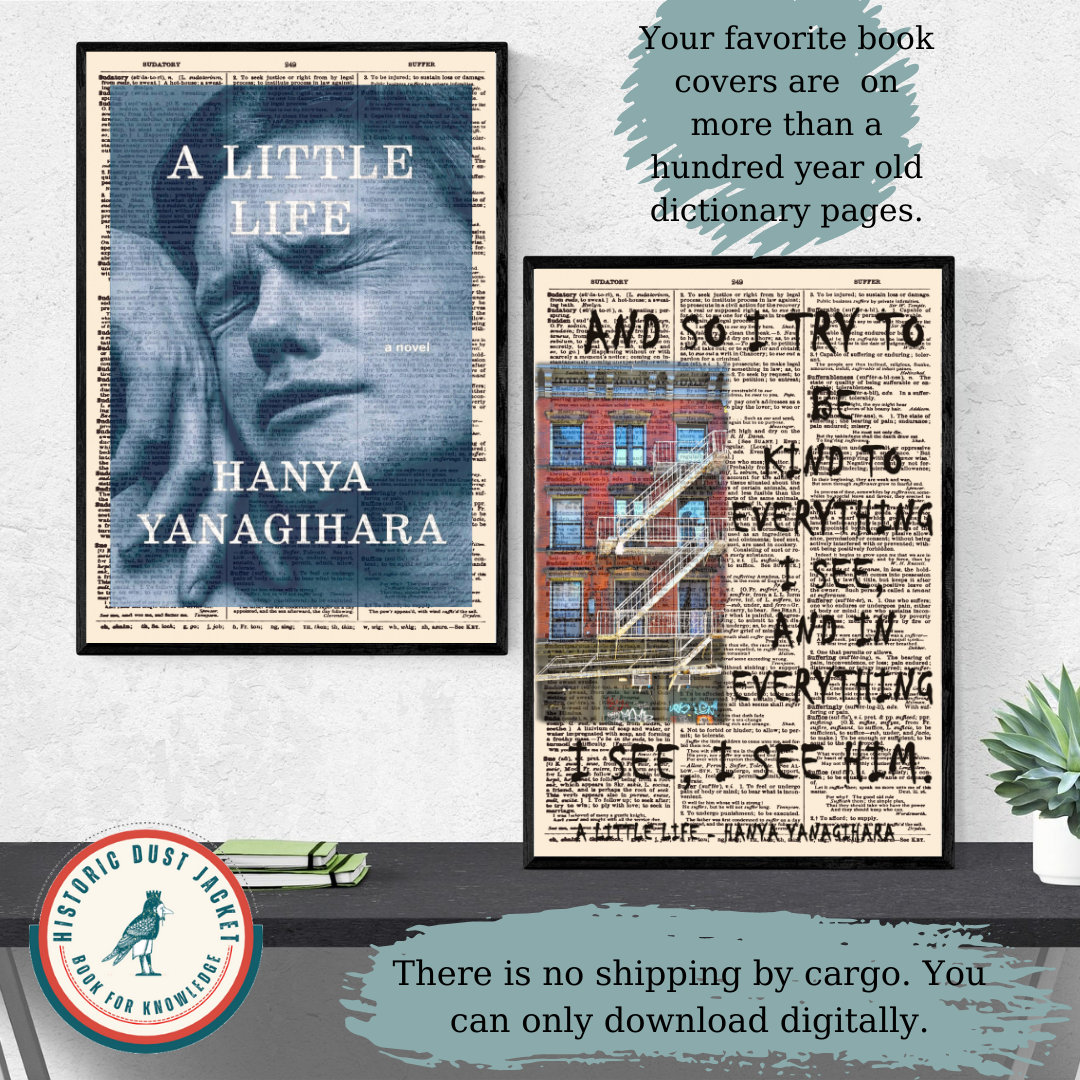 Druckbare 'A Little Life' Buch Cover Art, Vintage Buchcover, Poster ...