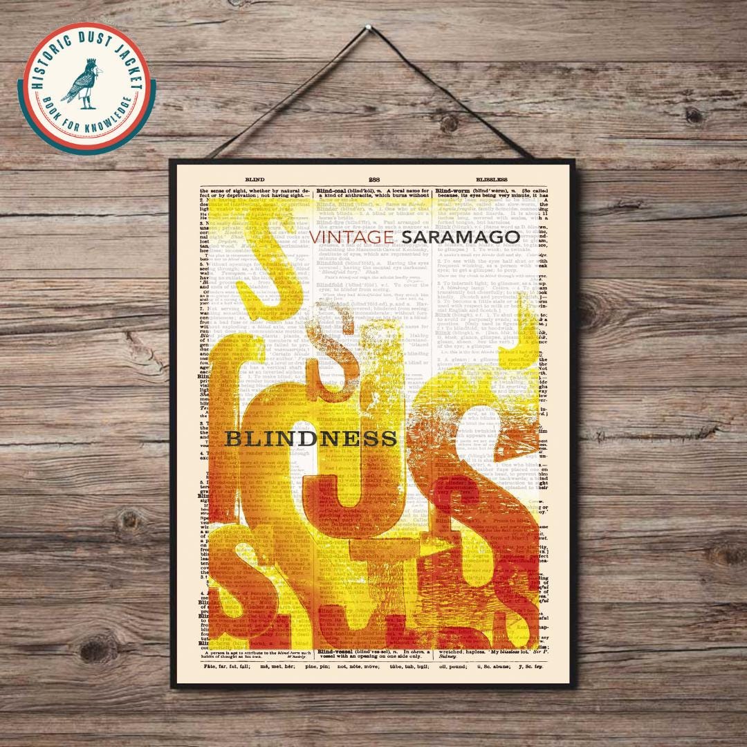 Printable 'blindness' Book Cover Art, Vintage Book Cover, José Saramago ...