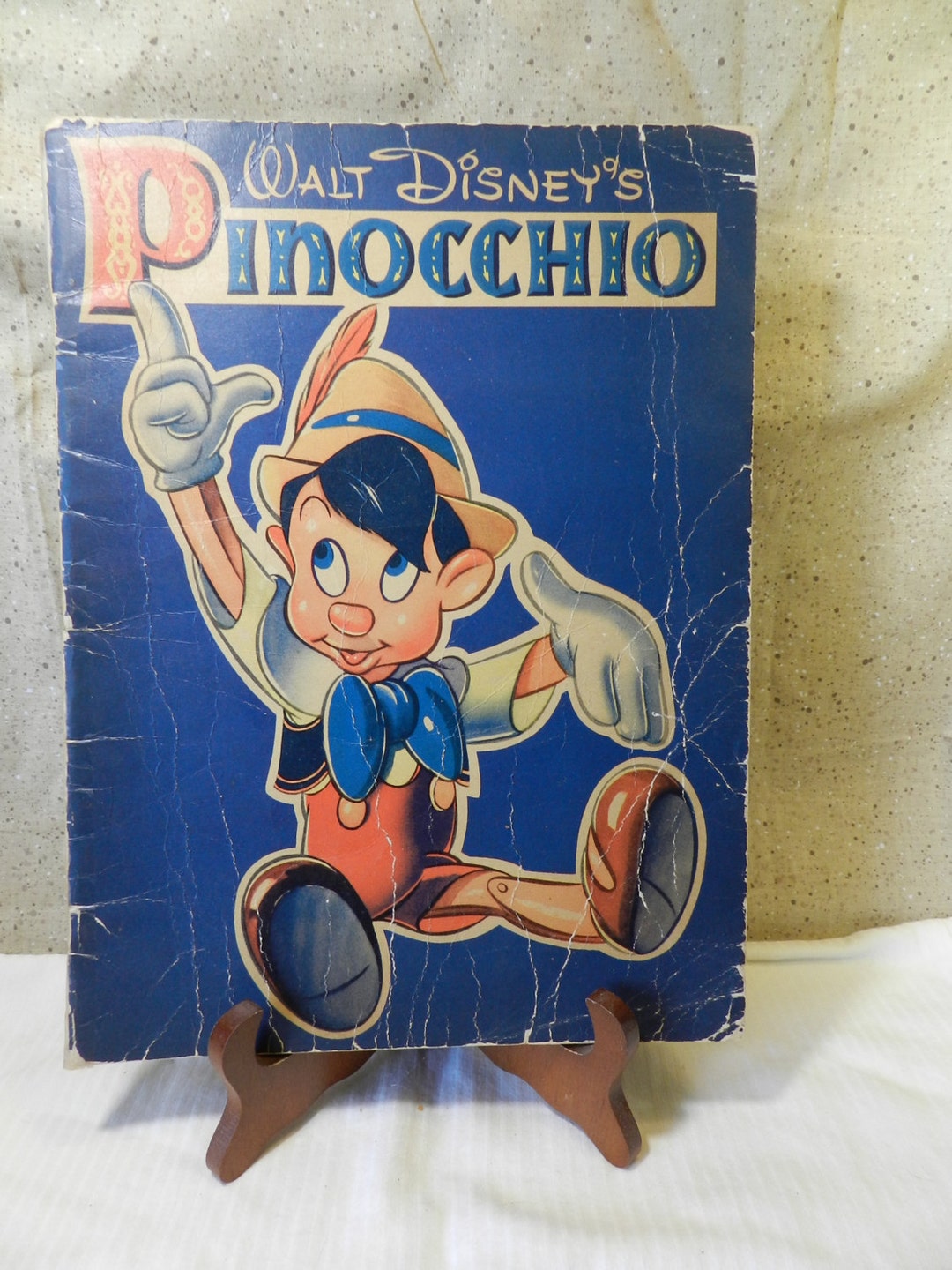 Vintage Walt Disney's Pinocchio Coloring Book - Etsy