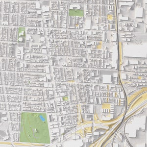 Columbus Ohio Topographic Map Print: Shaded Relief, 3D Feel (24x32) - Etsy