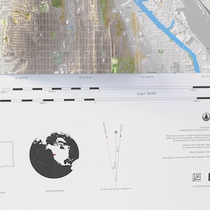 Seattle Topographic Map Print: Shaded Relief 3D Elevation (24x32) - Etsy