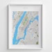 Manhattan Topographic Map Print: Shaded Relief, New York Cityscape ...