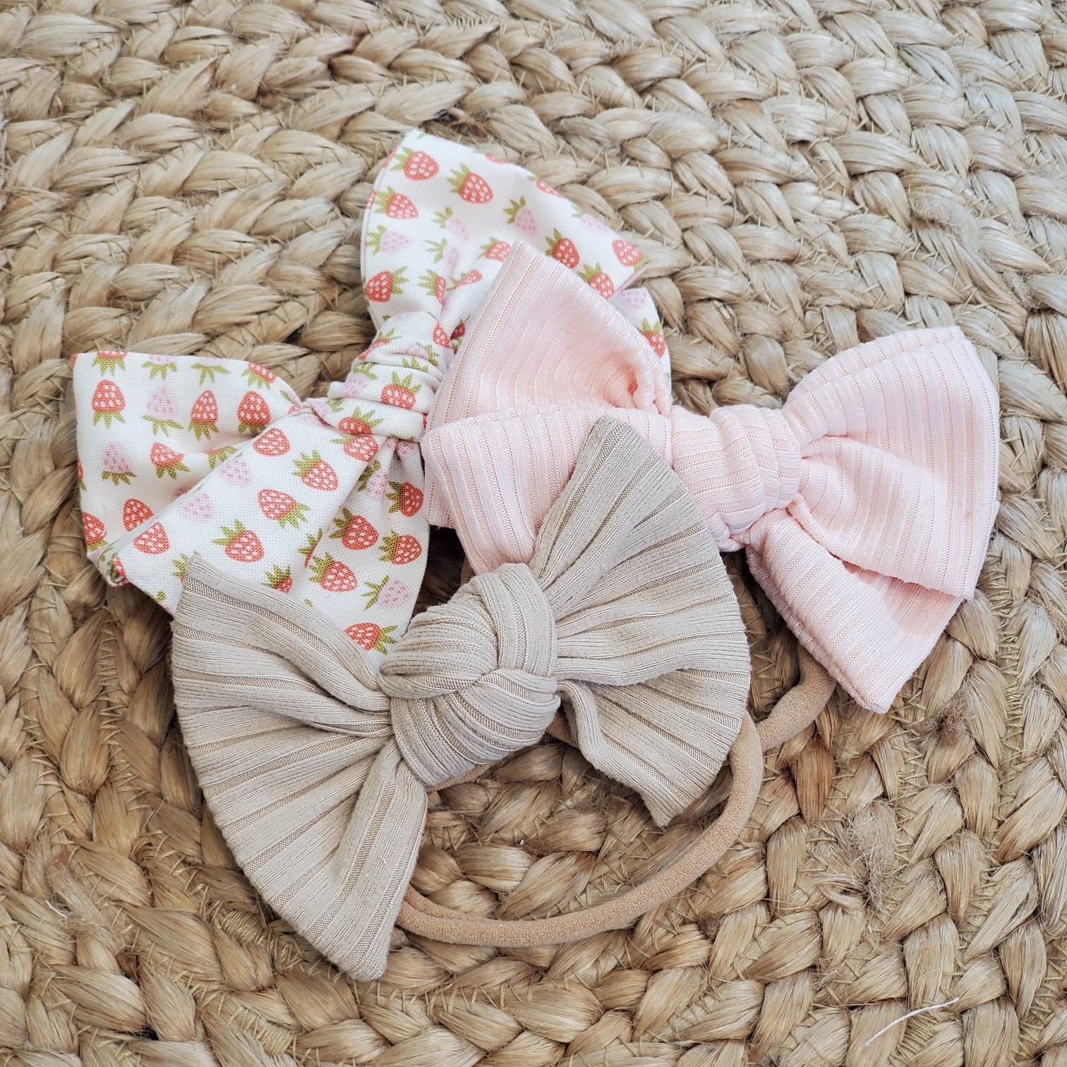 Moños de bolso de agarre / lazo atado a mano / lazo de pelo de | Etsy