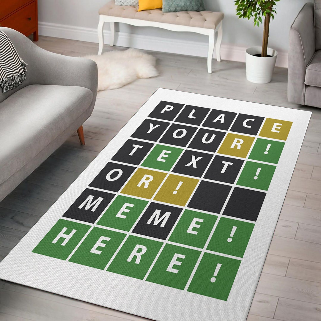 Custom Wordle Rug, Wordle Rug, Text Rug, White Rug, Word Rug, Wordle ...