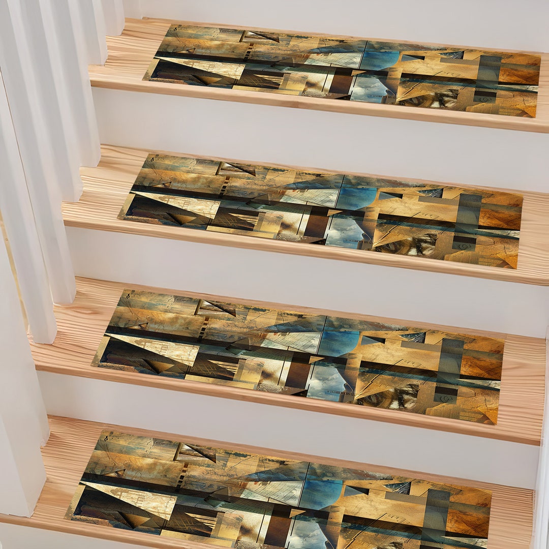 Stair Rug, Stair Carpet, Stair Runner, Stair Mat, Modern Step Rug ...