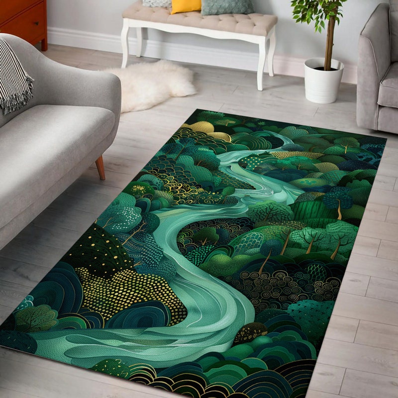 River Rug - Etsy