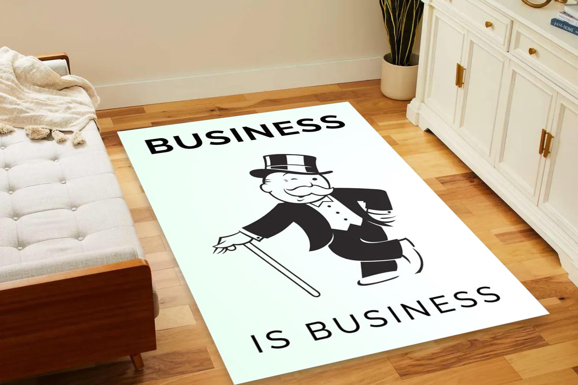 Monopoly Business Rug, Classic Design, Business is Business, Fun Decor ...
