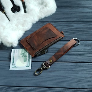 Leather Card Holder & Keychain Wallet Pattern (PDF) - Etsy