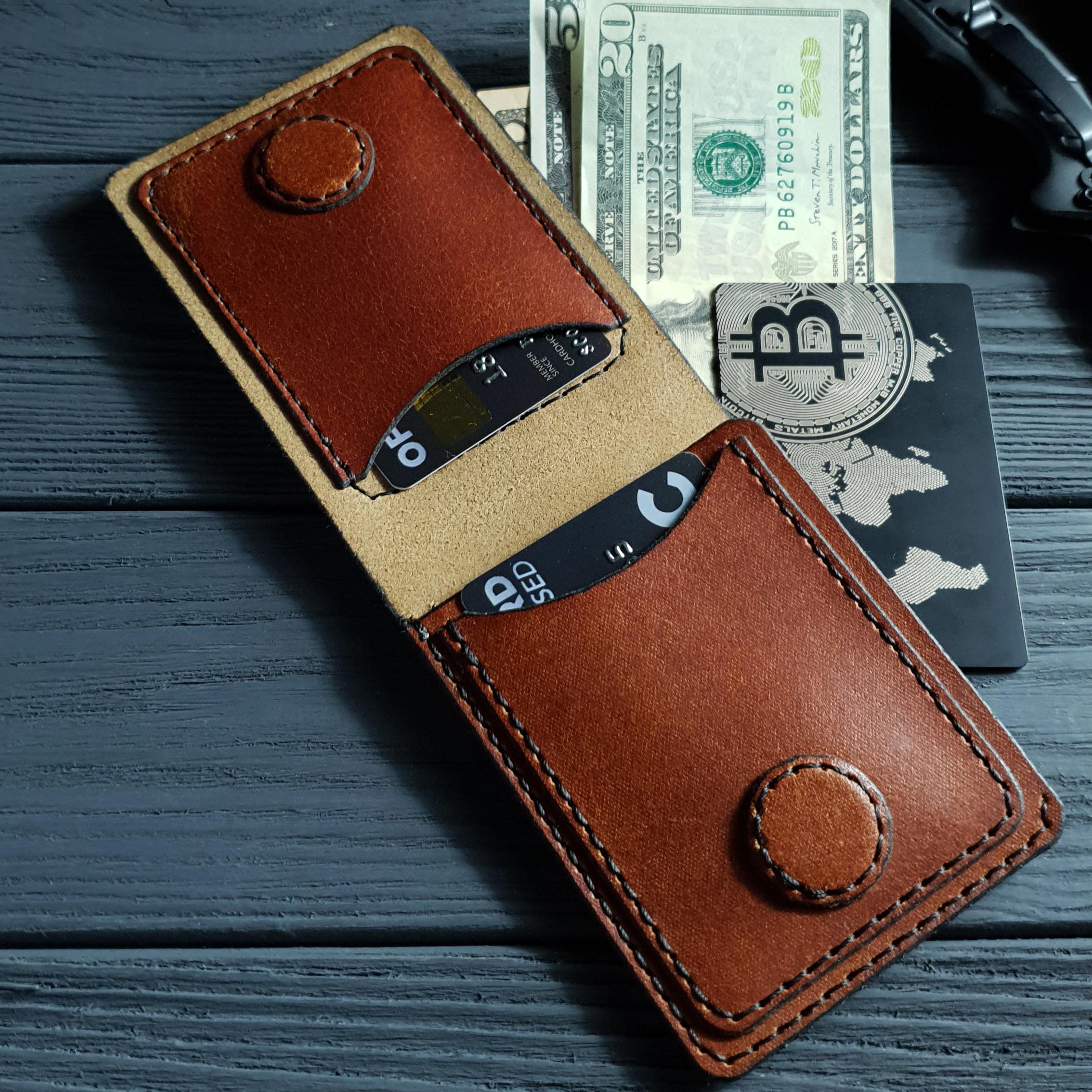 Leather EDC Wallet Pattern PDF Bill Wallet Pattern Bifold Wallet ...