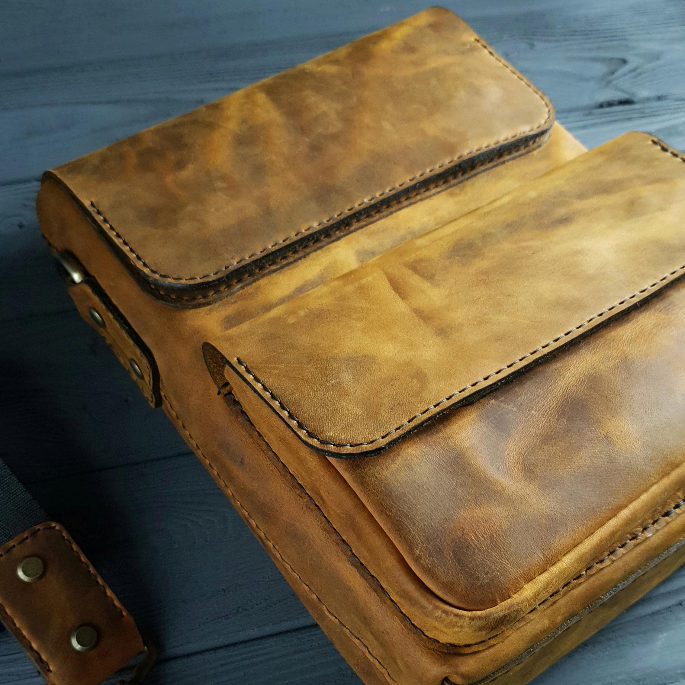 Leather Crossbody Bag PDF Pattern: Messenger Bag Sewing Template (video ...
